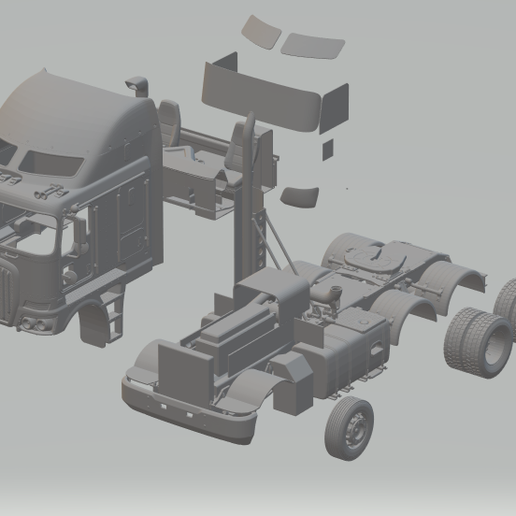 🚜 Kenworth K200 Tractor Truck 2010・ STL File for 3D printing・Cults