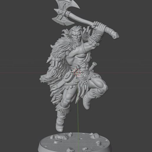 🧝 dnd elf barbarian・ STL File for 3D printing・Cults