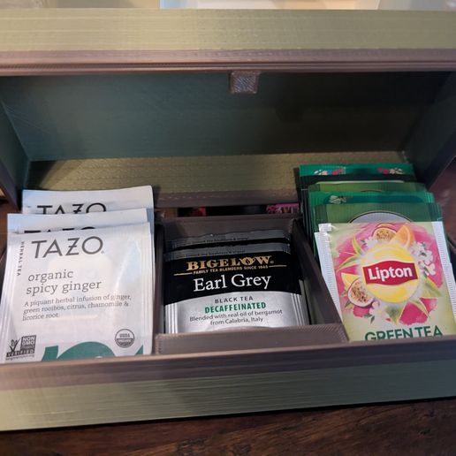 📦 BOX FOR TEA (TEA BAGS) MULTICOLOR OPTION・3D Print with the Elegoo ...