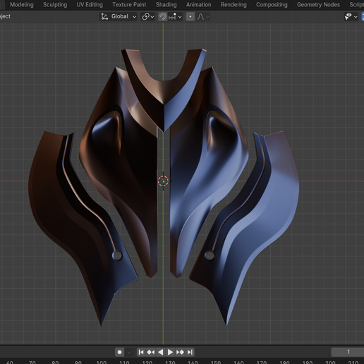 🔙 Back armor prototype・Free STL File for 3D printing・Cults