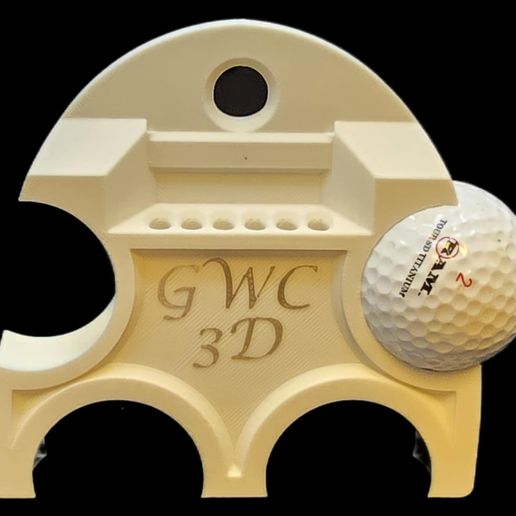 🏌️ PERSONALIZED GOLF BALL CADDY・ STL File for 3D printing・Cults