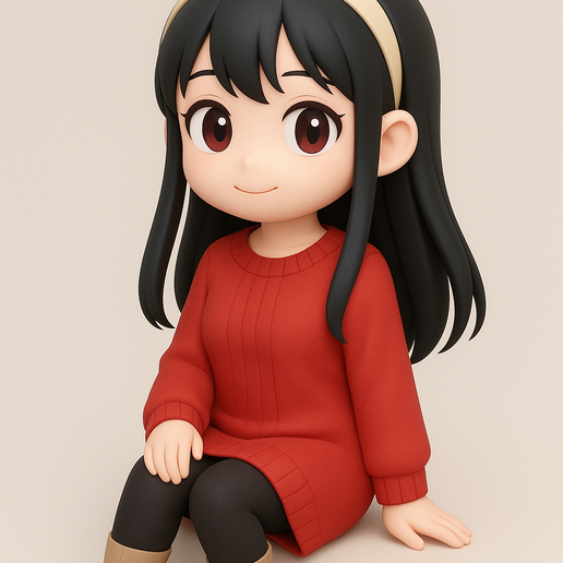 🕵️‍♀️ Yor Forger Spy x Family chibi cute・ STL File for 3D printing・Cults