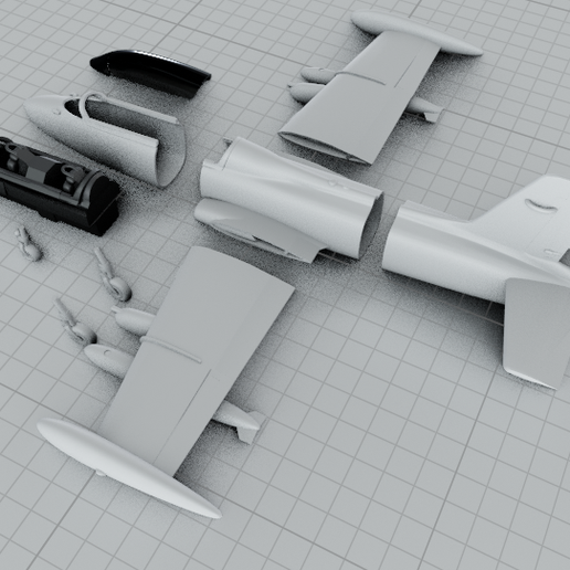 ️ Aermacchi MB-326 Avión Macchi MODELO・Archivo STL para Impresión 3D・Cults
