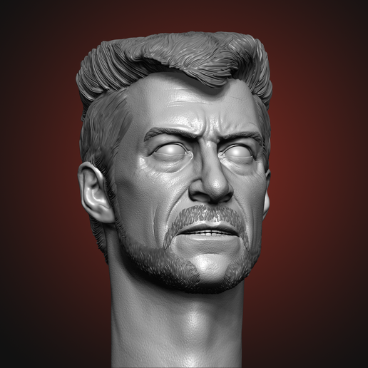 STL file Hugh Jackman - Wolverine Head - Deadpool And Wolverine 3D ...