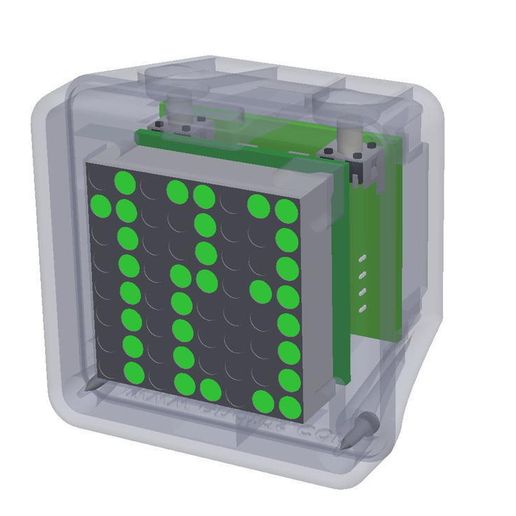 Free 3D file Dot Matrix LED Clock for Table & Dashboard 🕰️ ・3D ...