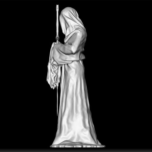 STL file Dark Ghost Man with Sword - 3D Print Ghost Warrior Sculpture ...