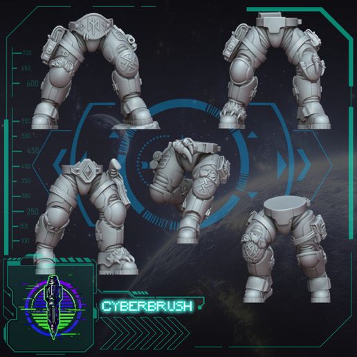 🛰 Recon Space Vikings Legs 2・ 3D File for 3D printing・Cults