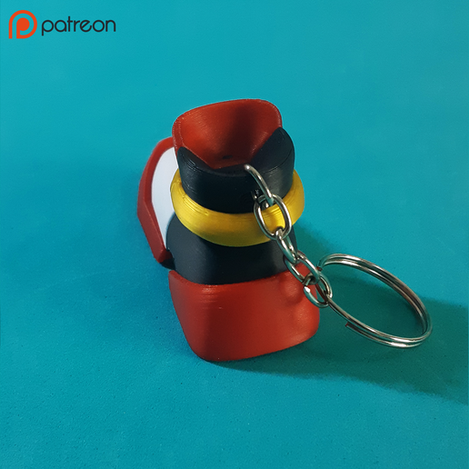 3D file Shadow the Hedgehog: Keychain Shoe - (3MF available) 🦔 ・3D ...