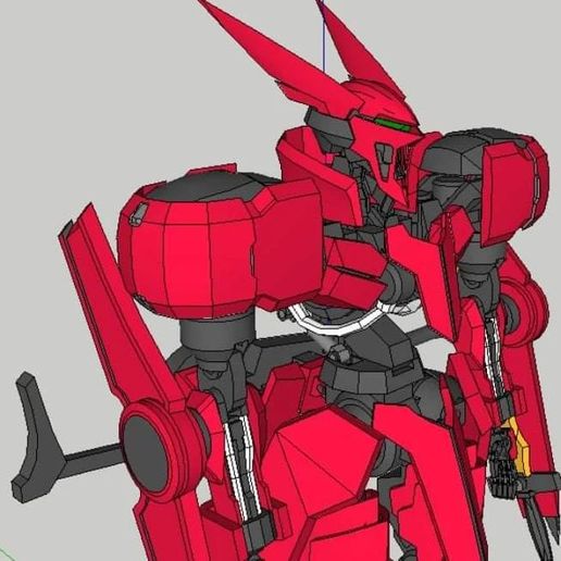🤖 grim gerde gundam iron・ OBJ File for ・Cults