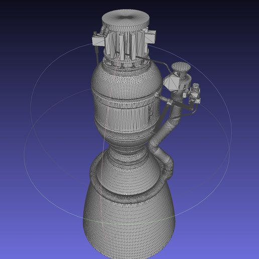 🚀 Space-X Merlin 1D Rocket Engine Printable Desk Model・ STL File for 3D ...
