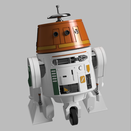 Archivo STL STAR WARS BLACK SERIES - CHOPPER (C1-10P) DROIDE ...