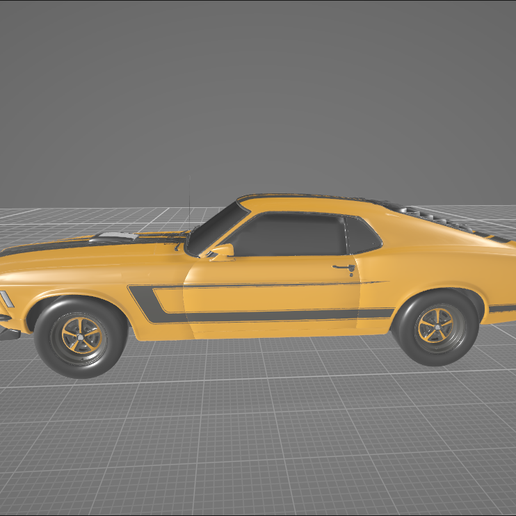 OBJ file Ford Mustang Boss 302 🚙 ・3D print design to download・Cults