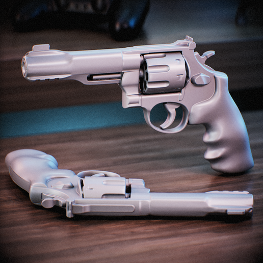 🎲 R8 Revolver - Smith & Wesson Model 327 Performance Center M&P R8・ STL ...