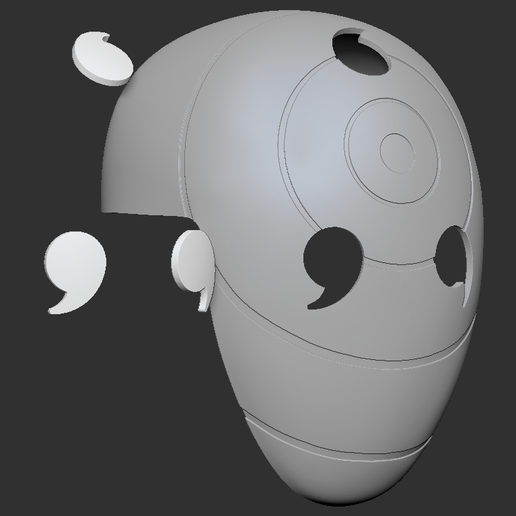 🎲 Obito Rinnegan mask・ OBJ File for 3D printing・Cults