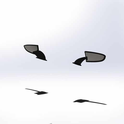 🪞 DUCATI, KAWASAKI, YAMAHA MOTOR Aerodynamic Mirror・ STL File for 3D ...