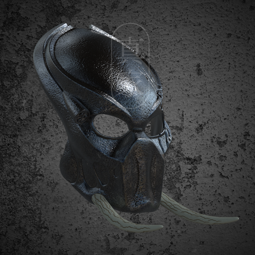 👽 Tracker Predator Bio Mask 4 Part.・ STL File for 3D printing・Cults
