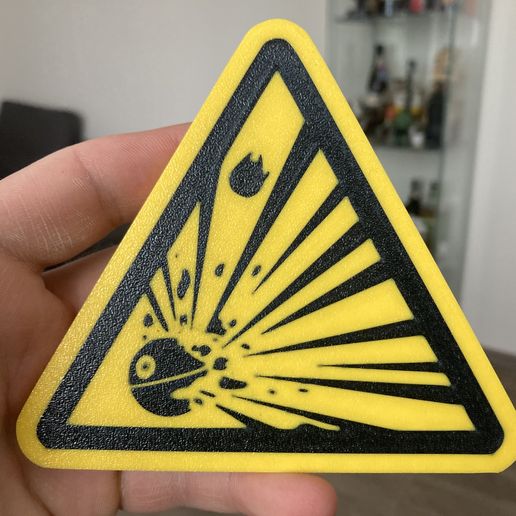 ⭐ Star Wars - Warning sign STL・ STL File for 3D printing・Cults