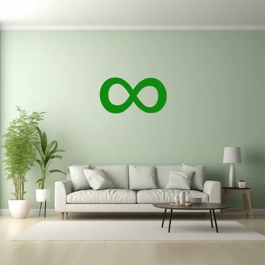 STL file Infinity Symbol Wall Art ♾️ ・3D printer model to download・Cults