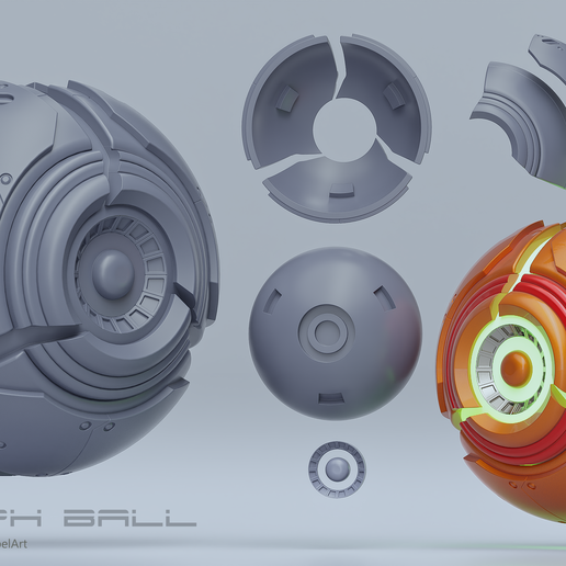 🦸 Samus Morph Ball・ STL File for 3D printing・Cults
