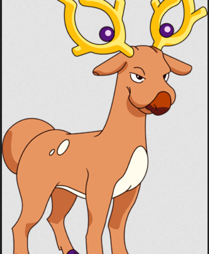 stantler coloring page