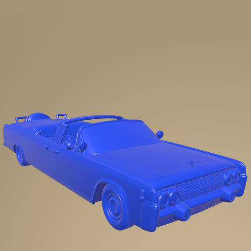 STL file Lincoln Continental X-100 1961 PRINTABLE CAR IN SEPARATE PARTS ...