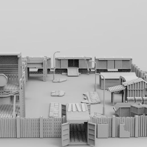 🚆 Outpost - complete Diorama・ STL File for 3D printing・Cults