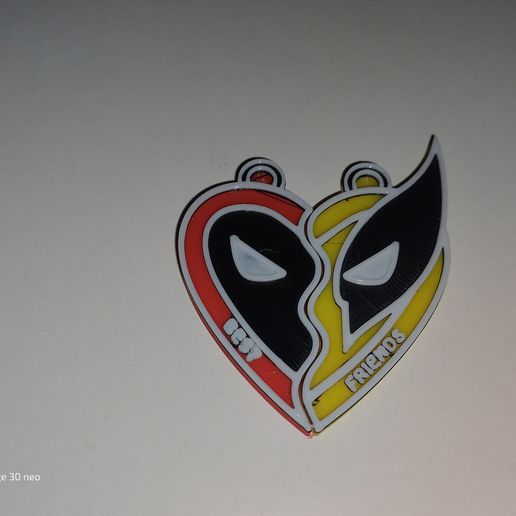 3D printed Deadpool X Wolverine Keychains | Best Friends Keychain ...