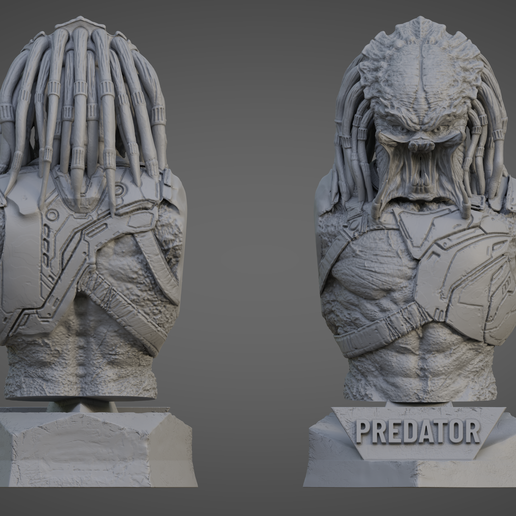 👤 PREDATOR UNMASK ULTRA-DETAILED SUPPORT-FREE BUST 3D MODEL・ STL File ...