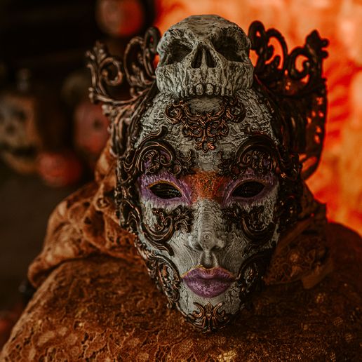 🎭 Death Valkyrie Masquerade Mask・Free STL File for 3D printing・Cults