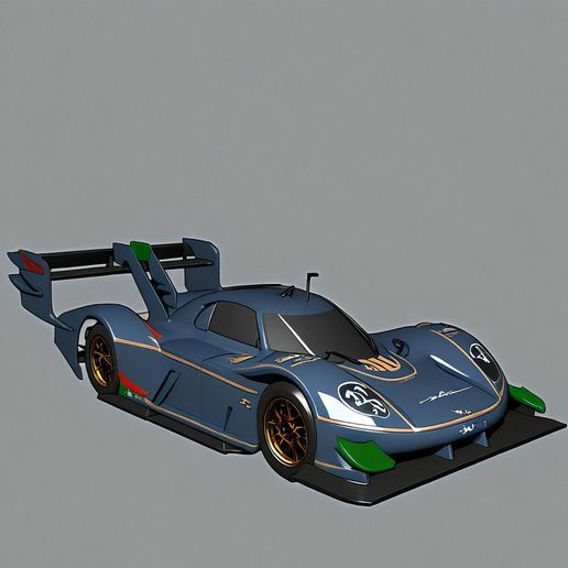 🚗 Aerodynamic Racing Car – STL Printable 3D Model for High-Speed Action ...