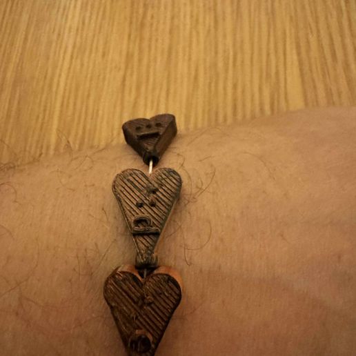 💜 Accessible Braille Heart Bracelet for Valentine’s Day. 3D Printed ...