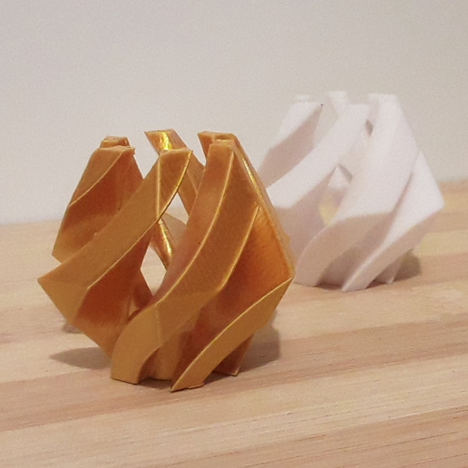 🧩 Polyhedron Spiral Puzzle・ STL File for 3D printing・Cults