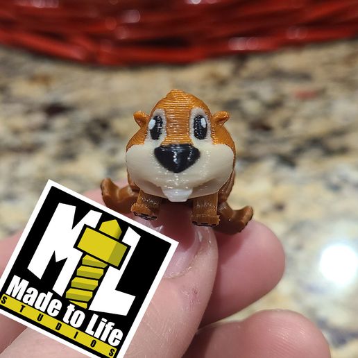 🦫 Mini Beaver Buddy・Free STL File for 3D printing・Cults