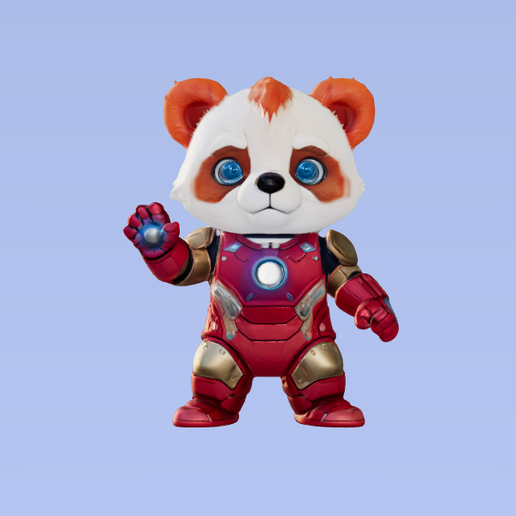 STL file Iron Panda 🐼 ・3D printing template to download・Cults