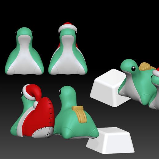 🎅 [APEX] Nessie Keycap + Santa!・Free STL File for 3D printing・Cults