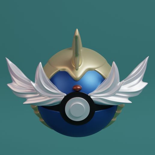 🐉 Pokemon Samurott Pokeball・ STL File for 3D printing・Cults