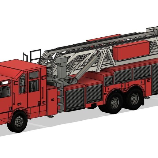 🔥 2007 Pierce Quantum 95' Aerial Tower/Ladder・ 3D File for 3D printing ...