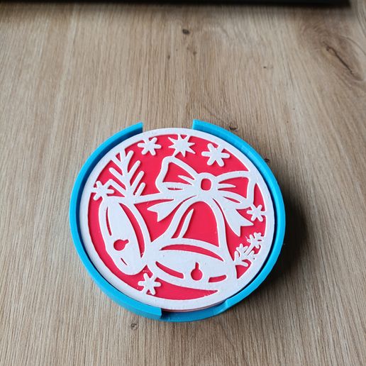 🎄 Christmas Coasters vol.1・ 3MF File for 3D printing・Cults