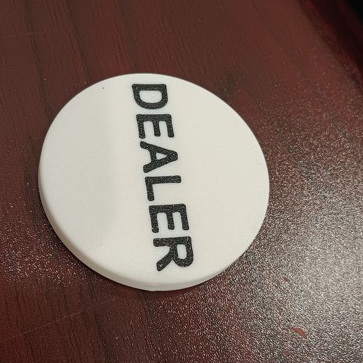 🃏 Dealer Poker Chip – Snap-Fit, Multi-Color 3D Print (STL + 3MF)・ STL ...