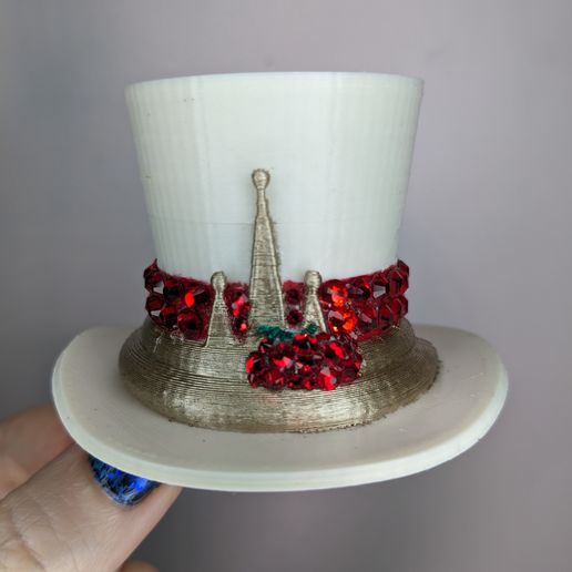 🎩 Lucifer Tiny Hat・ STL File for 3D printing・Cults