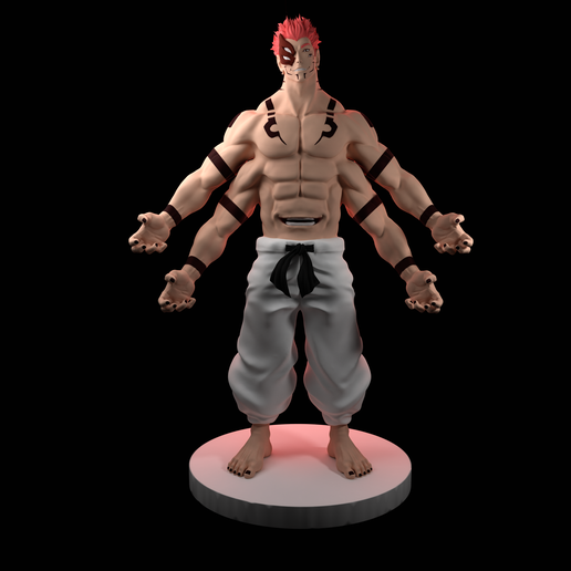 👾 sukuna real body・ STL File for 3D printing・Cults