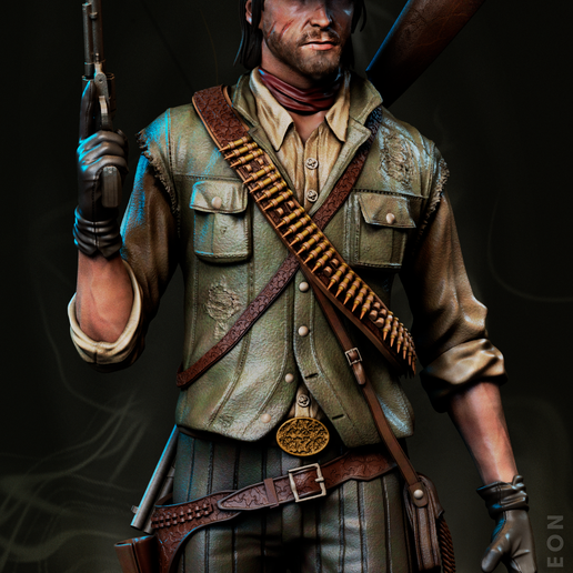 🗿 John Marston 3D Print・ STL File for ・Cults