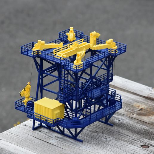 STL file ROV Handling Tower for Edda Flora or other ship models 🚢 ・3D ...