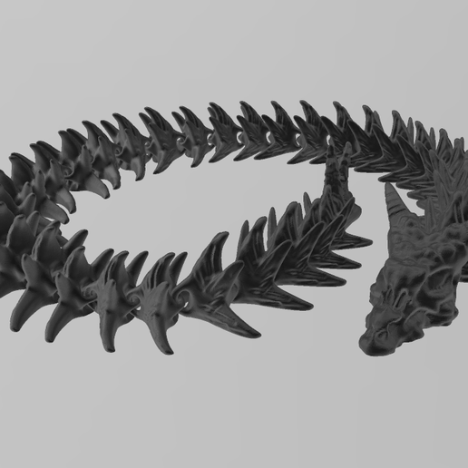 STL file Articulated Skeleton Dragon 💀 ・3D print design to download・Cults