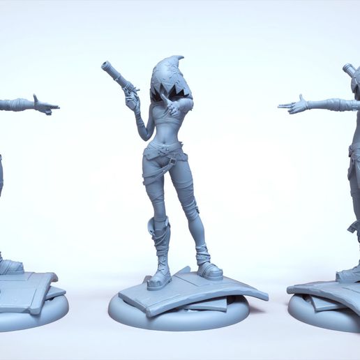 👧 Prodigy Jinx fanart figurine・Free 3D File for 3D printing・Cults