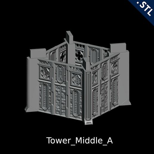 ⛪ Towers (Modular)・ STL File for 3D printing・Cults