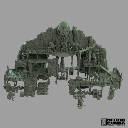 🤴 BUNDLE#15 - ORC STRONGHOLD part1・ 3D File for 3D printing・Cults