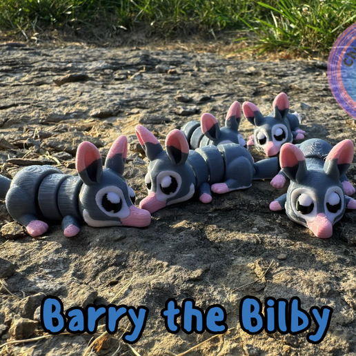 🇦🇺 Barry the Bilby flexi・ STL File for 3D printing・Cults