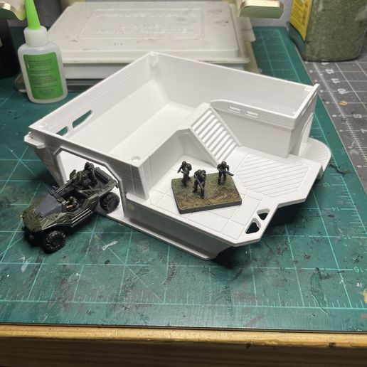 😇 HGC UNSC Bunker 15mm 1:100・ 3D File for 3D printing・Cults