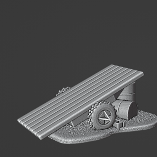 🚐 Gaslands 20mm (1:64) Scale Trailer Ramp STL | Post-Apocalyptic ...